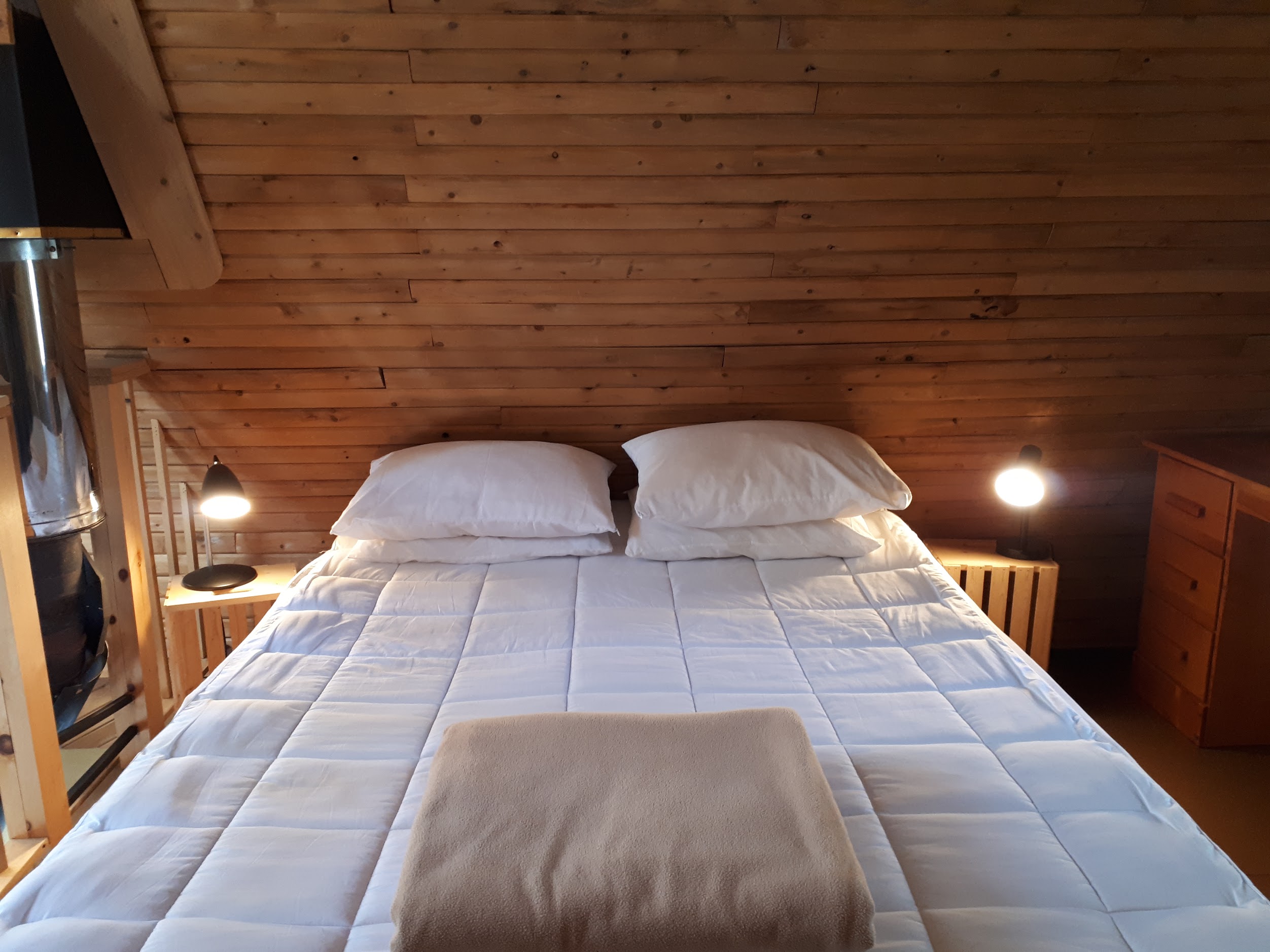 Chalet rustique l’Écogîte – Camping rustique Orford